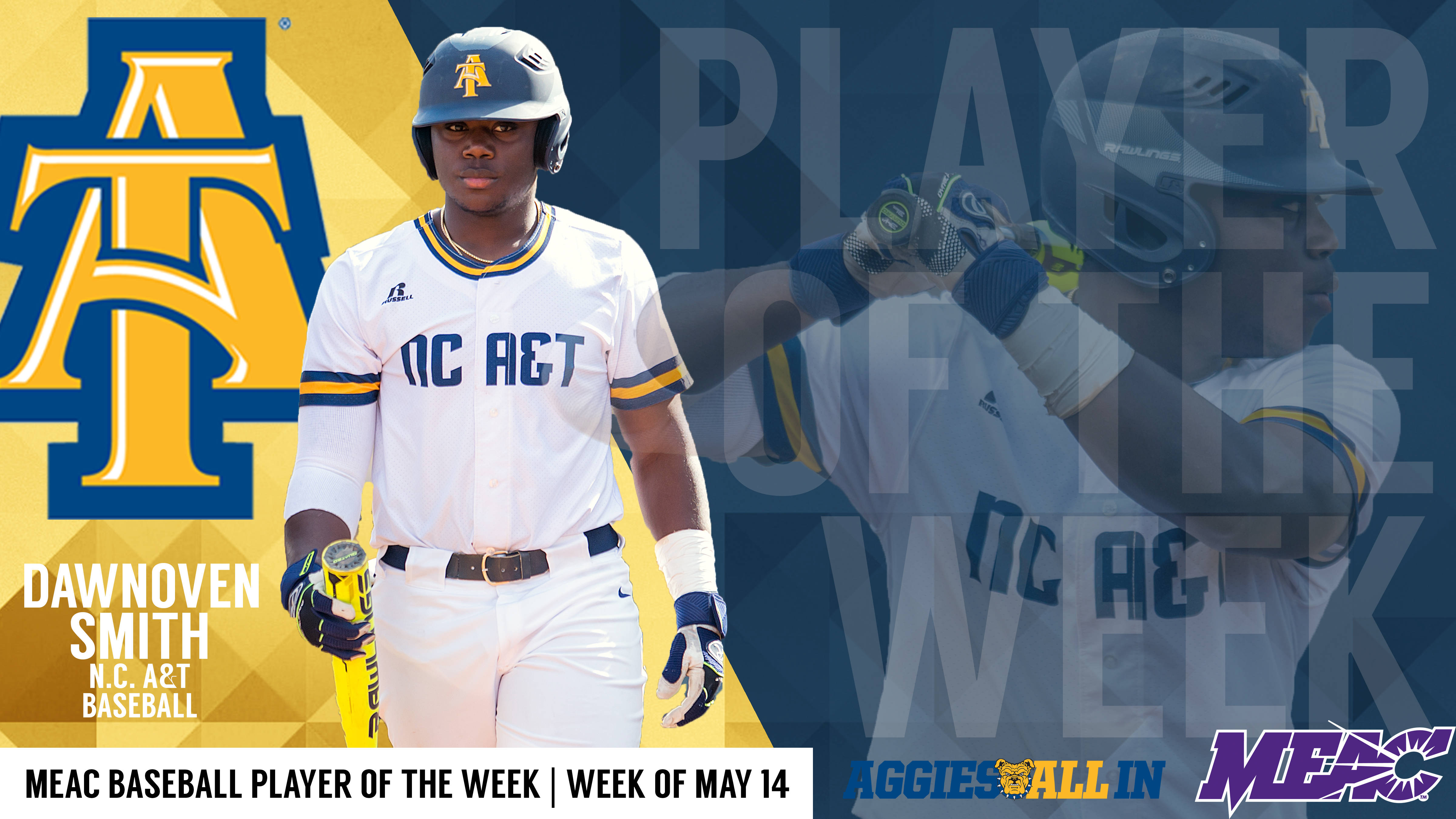Smith, Bottenfield Earn Weekly Honors - North Carolina A&T