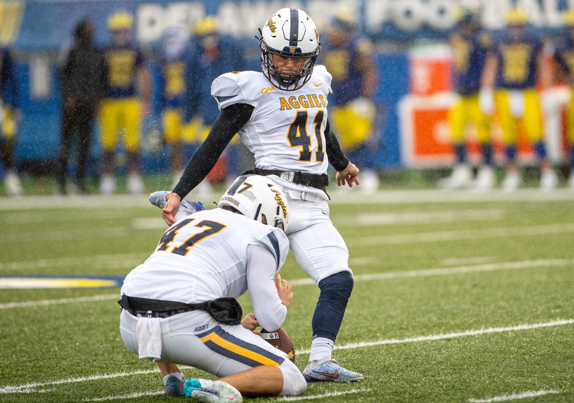 Aggies Lose to No. 8 Delaware On a Rainy Day - North Carolina A&T