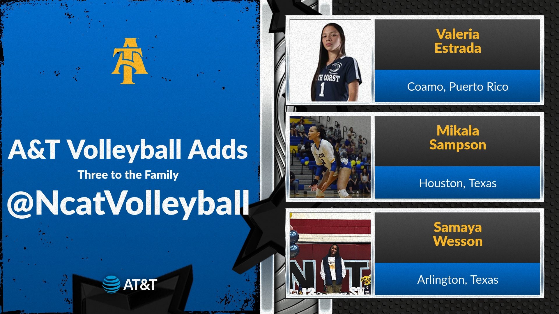 A&T Volleyball Completes 2023 Recruiting Class - North Carolina A&T