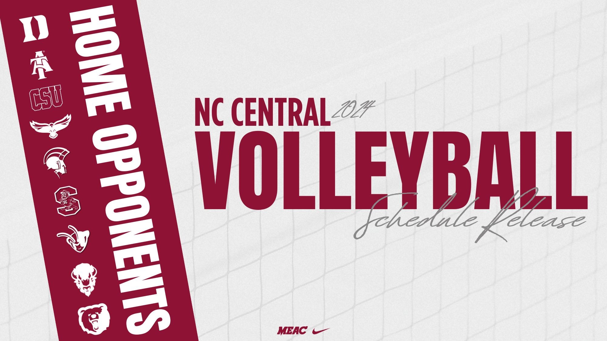 NCCU Volleyball Announces 2022 Schedule - North Carolina Central ...
