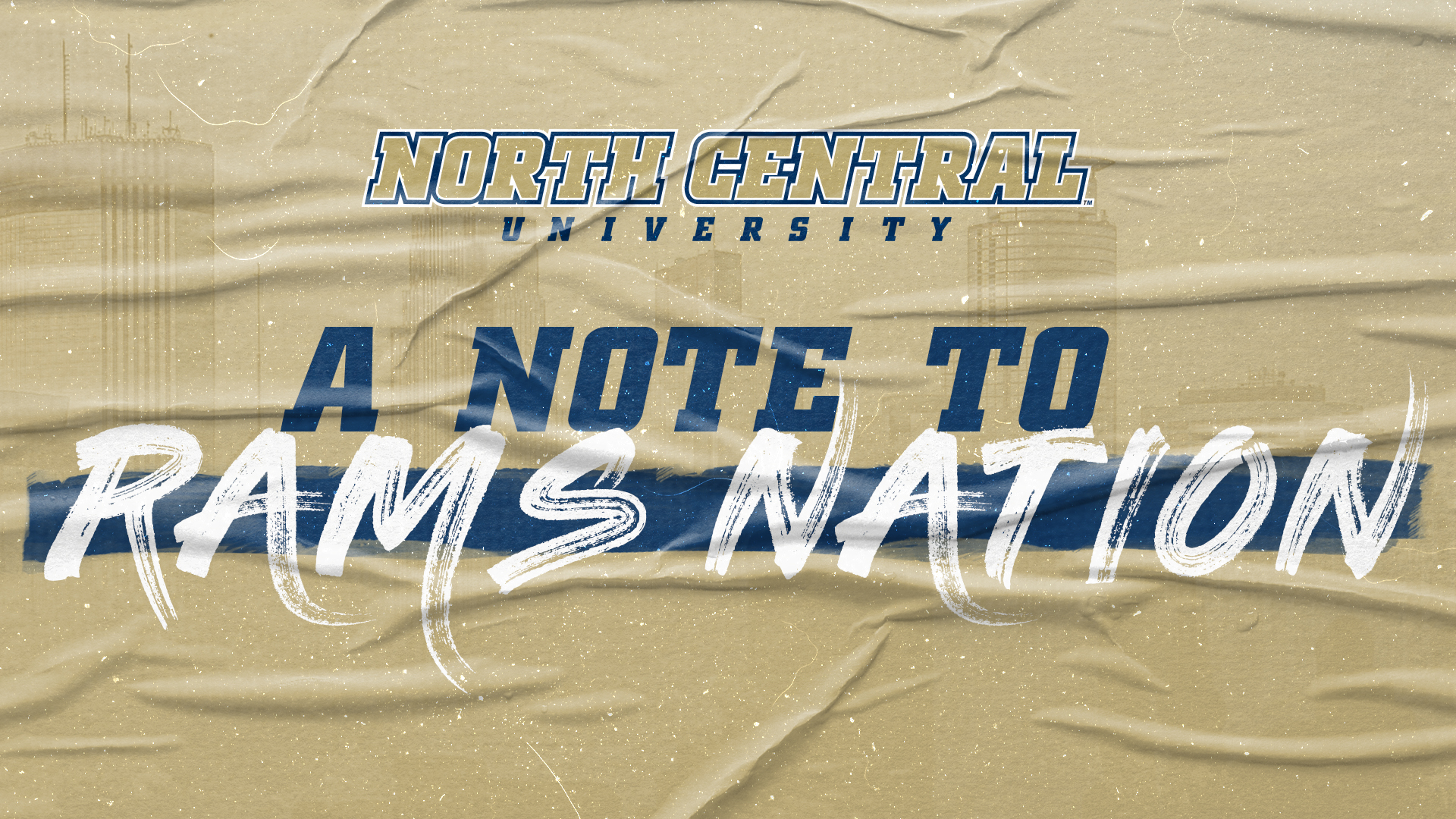 DOWNTOWN United: A note to Rams nation - North Central University Athletics
