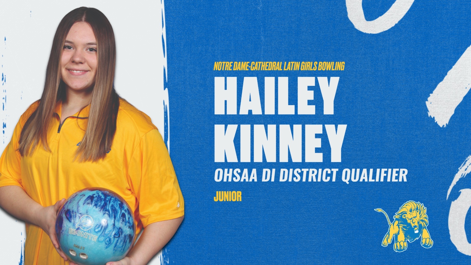 Hailey Kinney Qualifies for District Bowling Tournament - Notre Dame ...