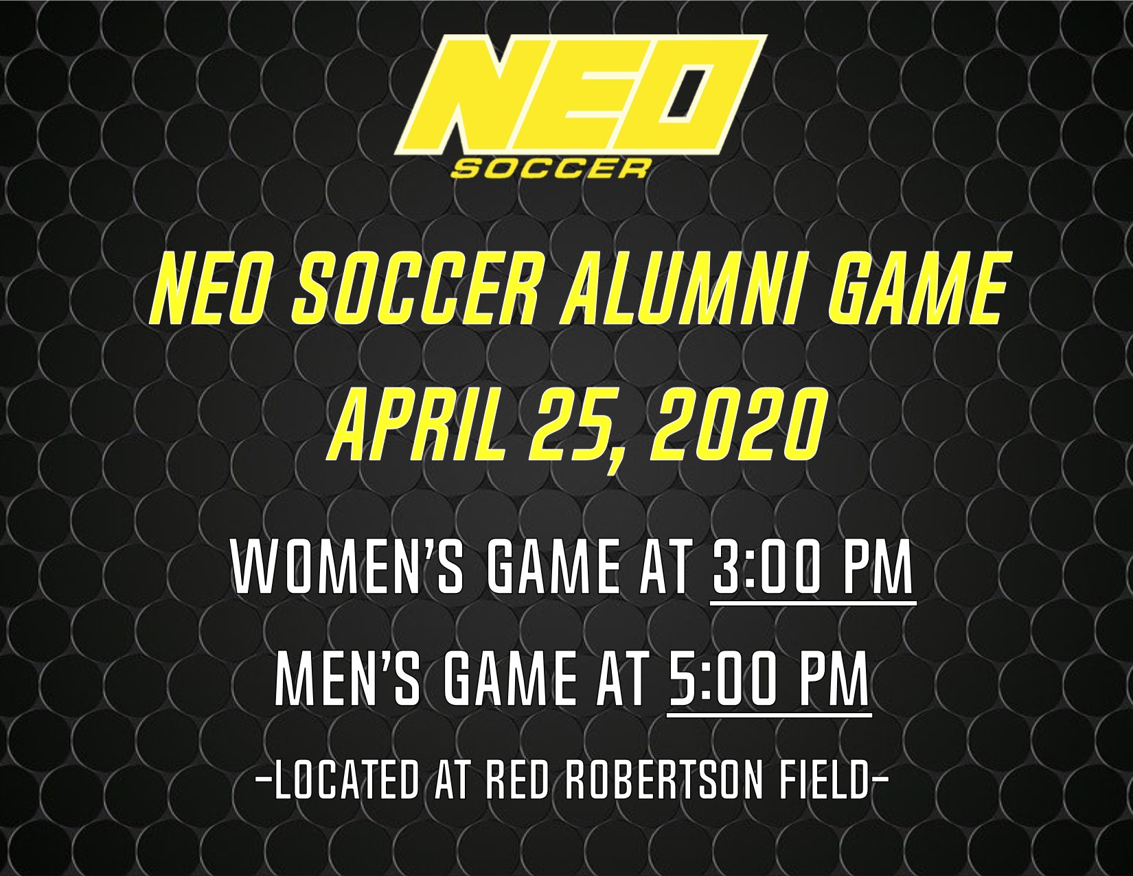 NEO Soccer Alumni Game Date Announced! - Northeastern Oklahoma A&M ...