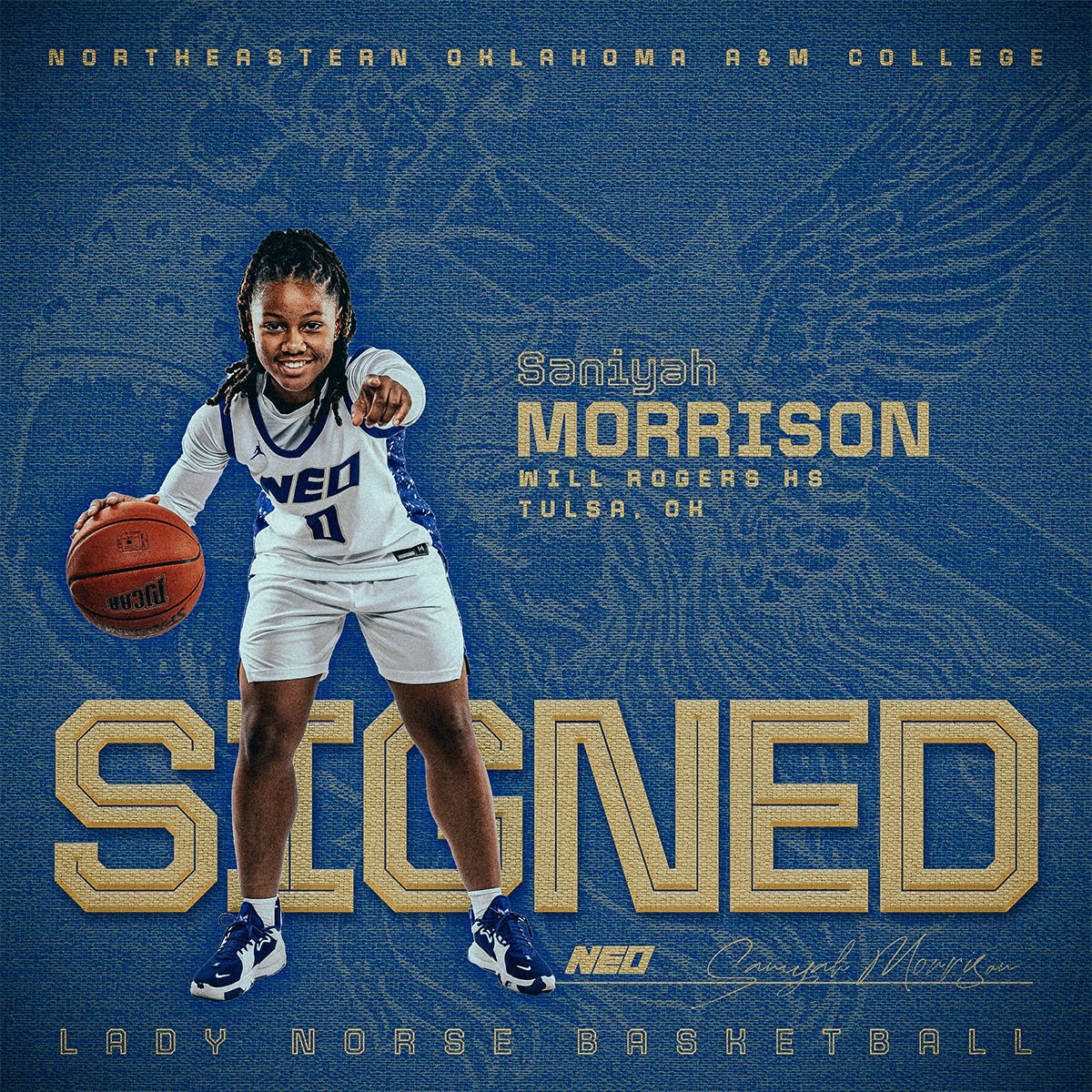 Welcome Hazley Grotjohn To The Family!! - Northeastern Oklahoma A&M Athletics