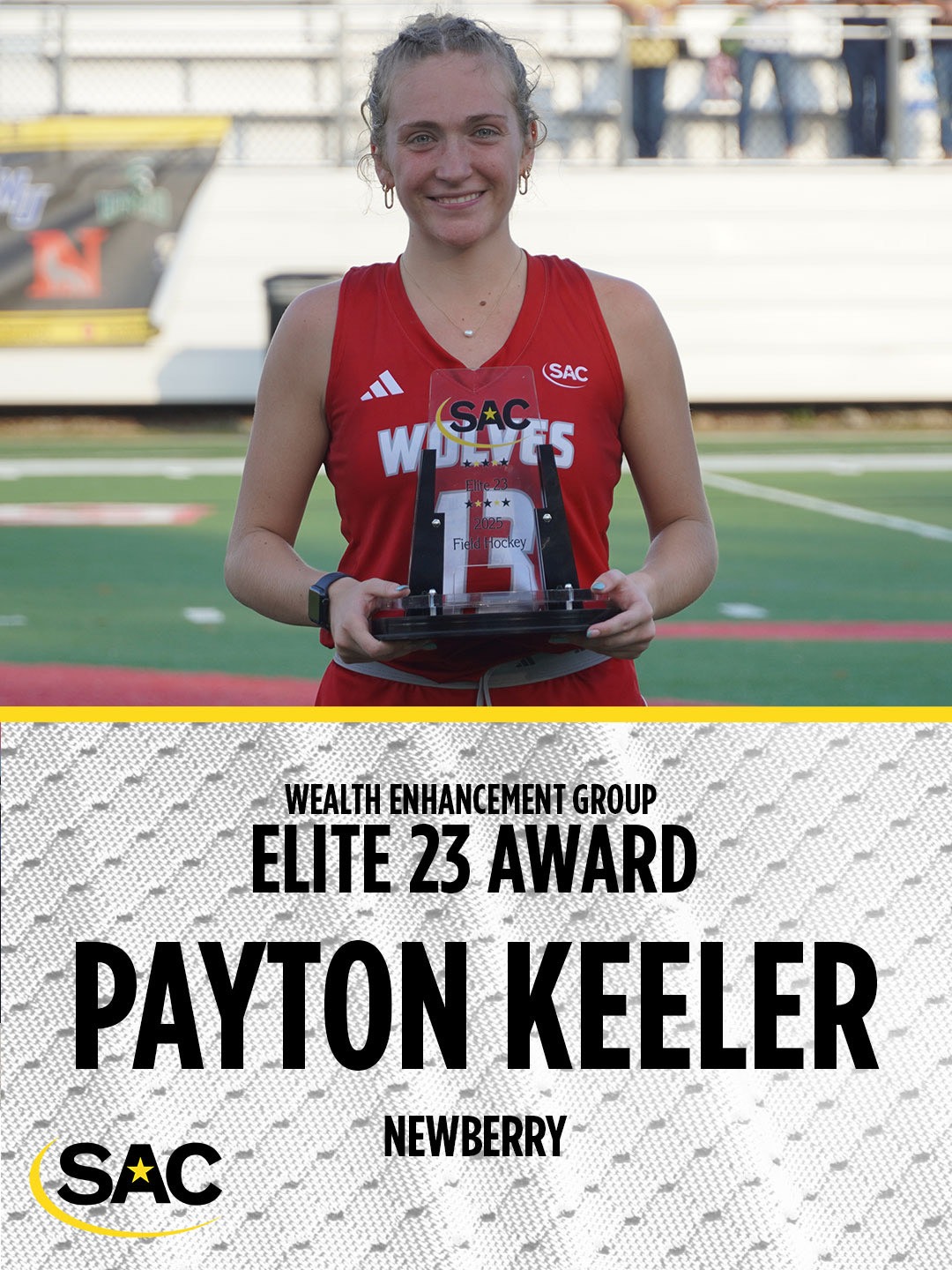 Payton Keeler Wins NCAA Division 2 Elite Scholar Athlete Award For Field Hockey - Newberry ...