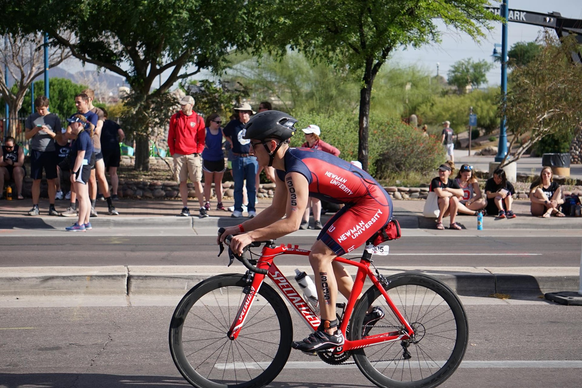 Triathlon races first home event in program history - Newman University ...