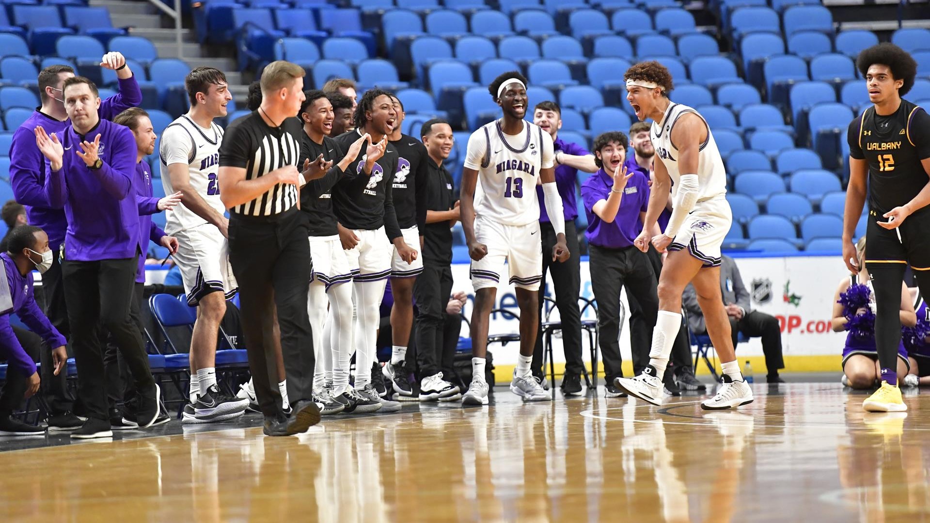 NU Downs Manhattan In OT, Sweeps Season Series - Niagara University ...