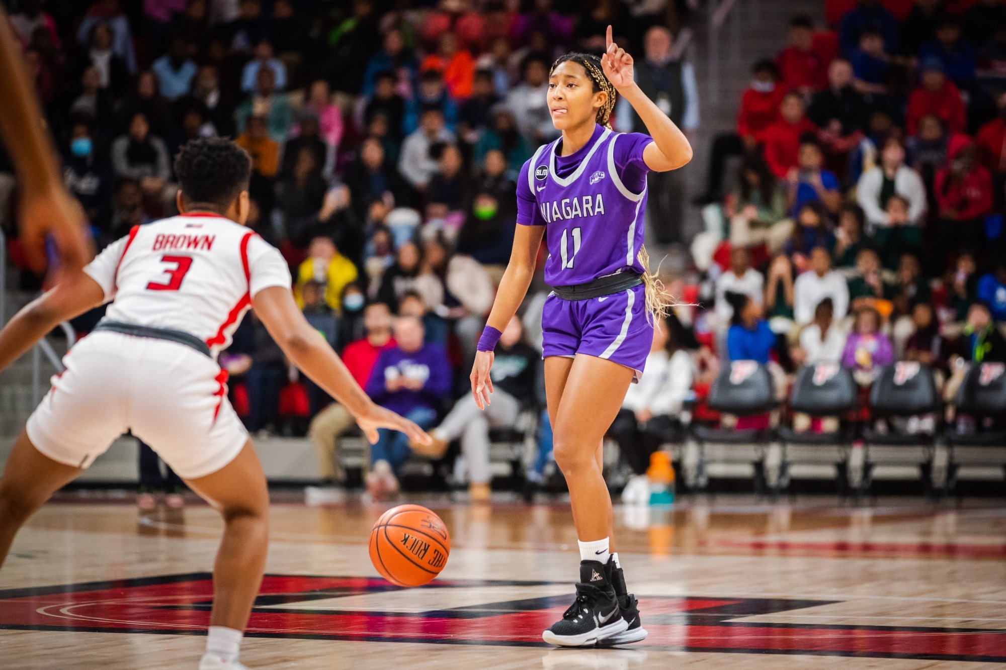 Angel Parker Reaches 1,000 Career Points as Purple Eagles Down Rider ...