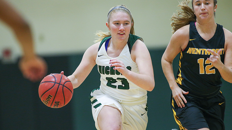 Nerney's historic game propels Bison to win - Nichols College Athletics