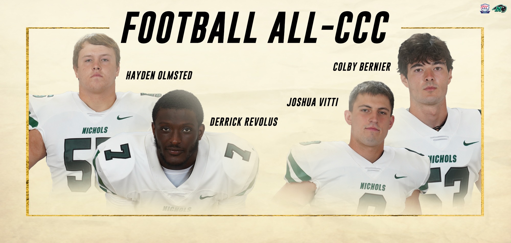 Four Bison Named to CCC Football All-Conference Teams - Nichols College ...