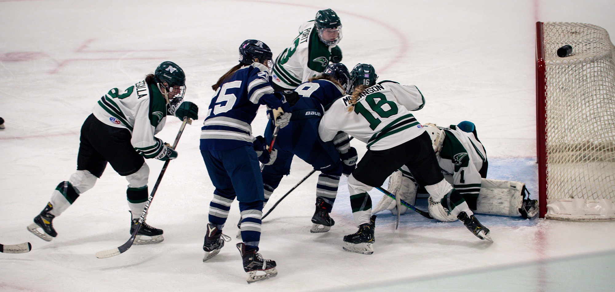 Melanson Scores Twice as Women’s Hockey Skates to 2-2 Tie with Rivier ...