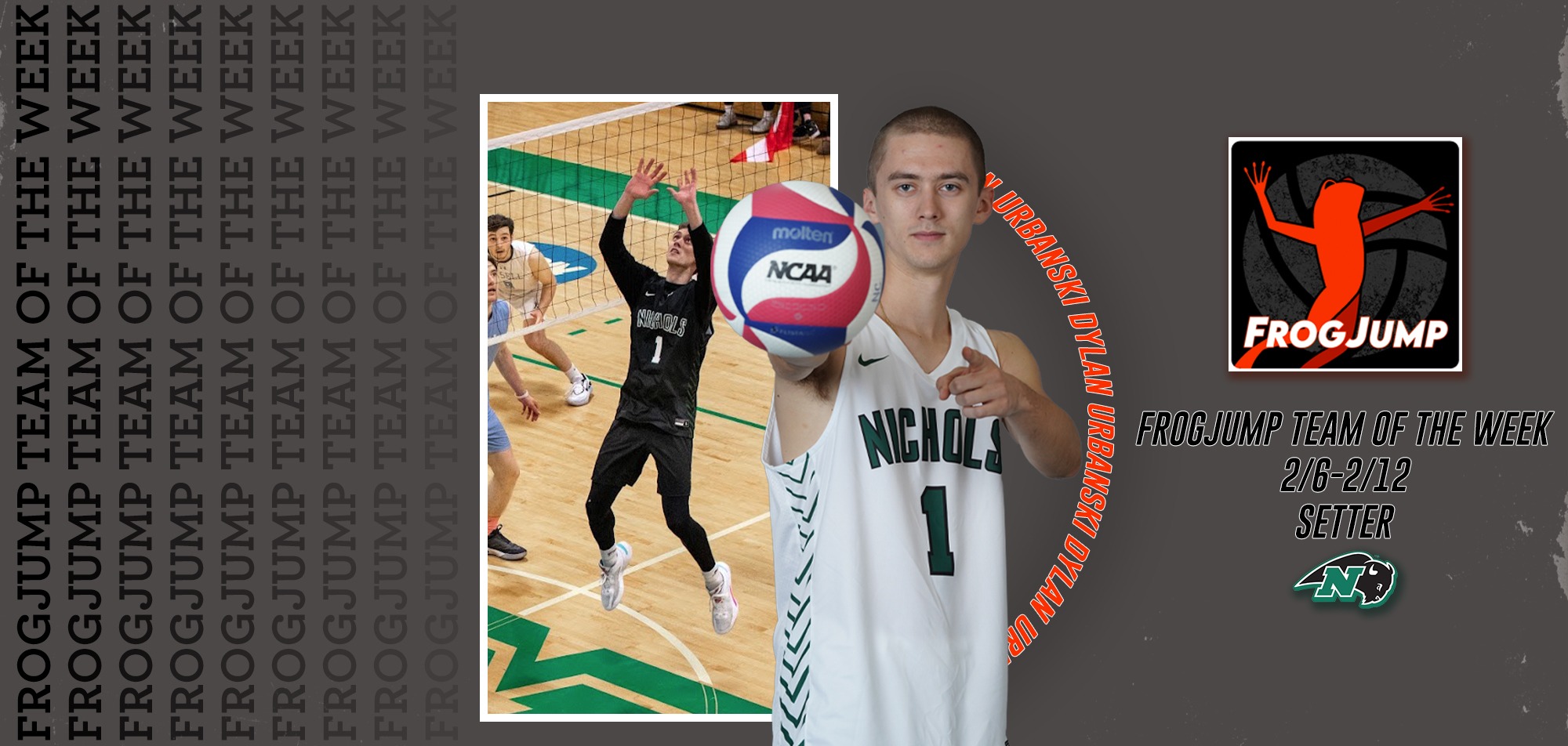 Urbanski Named to FrogJump Team of the Week - Nichols College Athletics