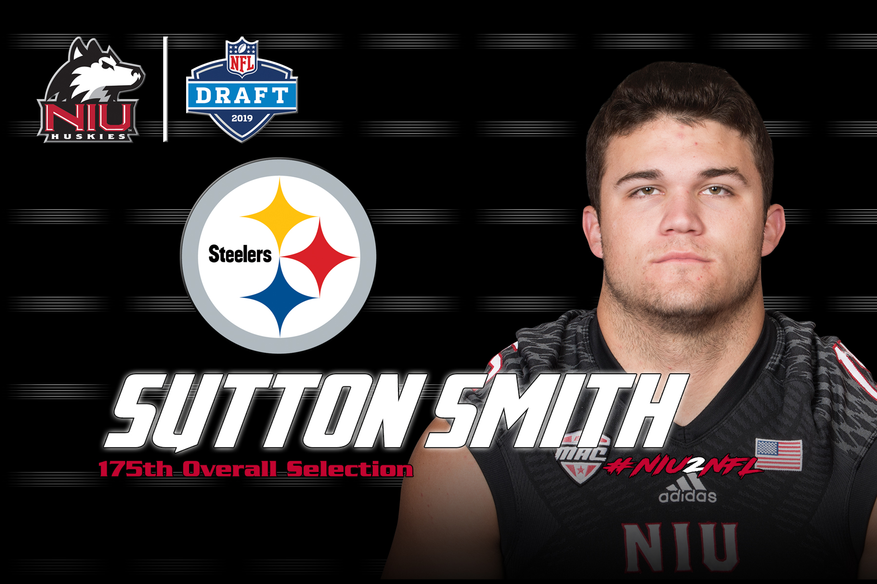 Sutton Smith Taken by Pittsburgh Steelers - NIU Athletics