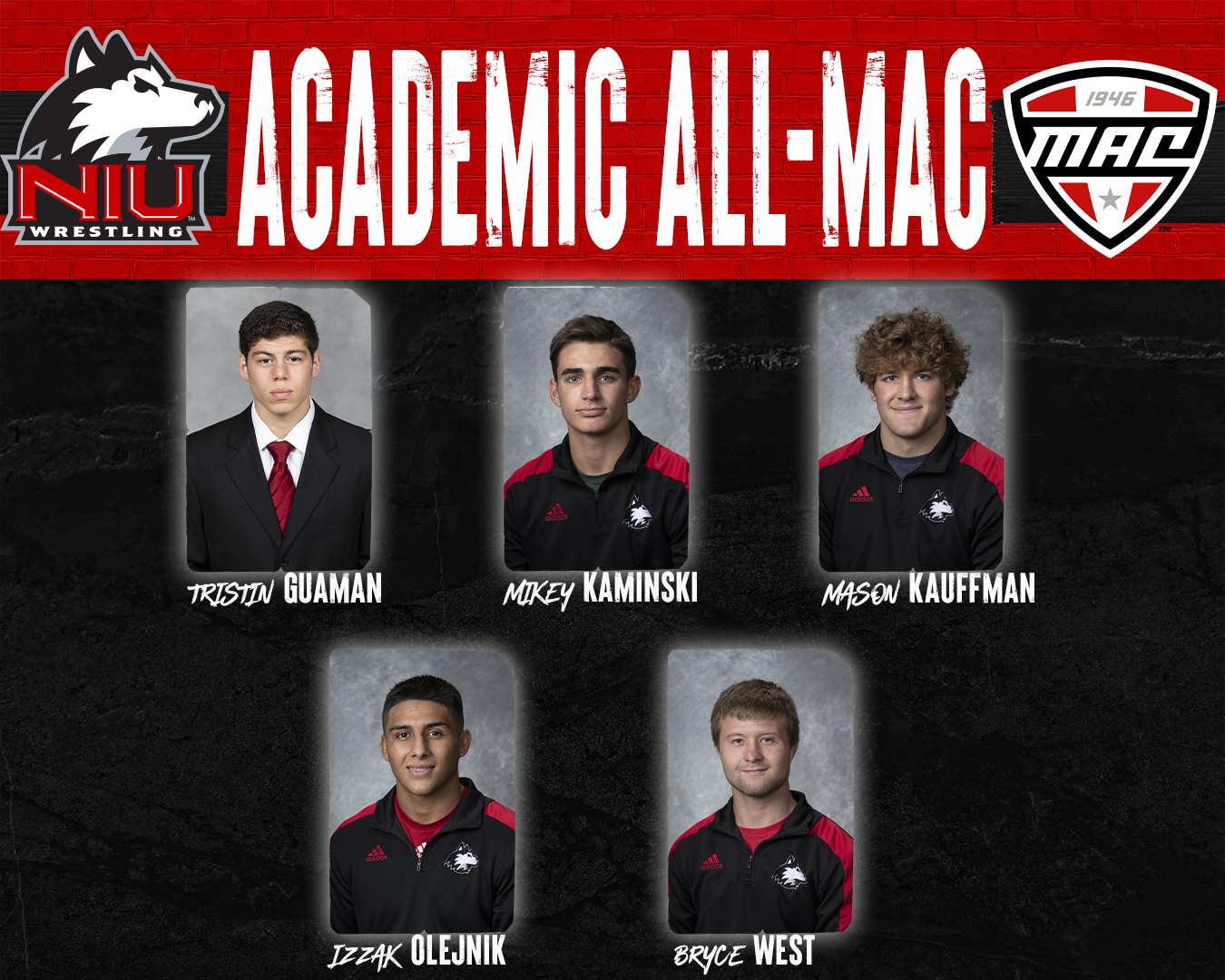Five Huskies Named To Academic All-MAC Wrestling Team - NIU Athletics