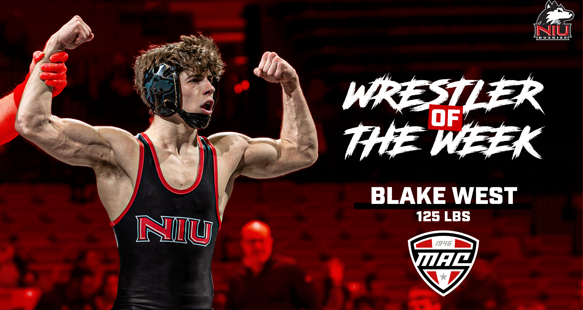 Blake West Earns MAC Wrestler of the Week Plaudit - NIU Athletics