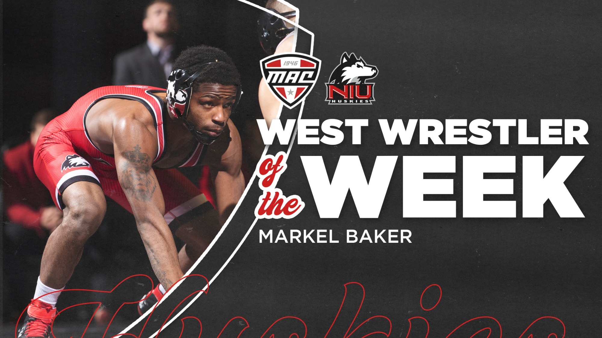 Baker Earns MAC Wrestler of the Week Honors - NIU Athletics