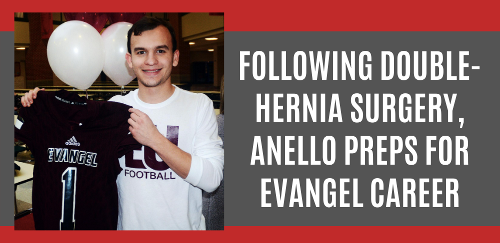 Following double-hernia surgery, Anello preps for Evangel career - Nixa ...