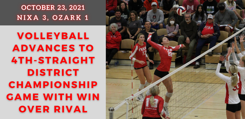 Volleyball Advances To 4th Straight District Championship Game With Win Over Rival Nixa Public