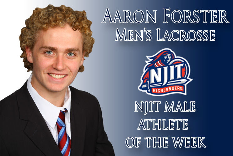 Aaron Forster Selected as NJIT Athlete of the Week - New Jersey ...