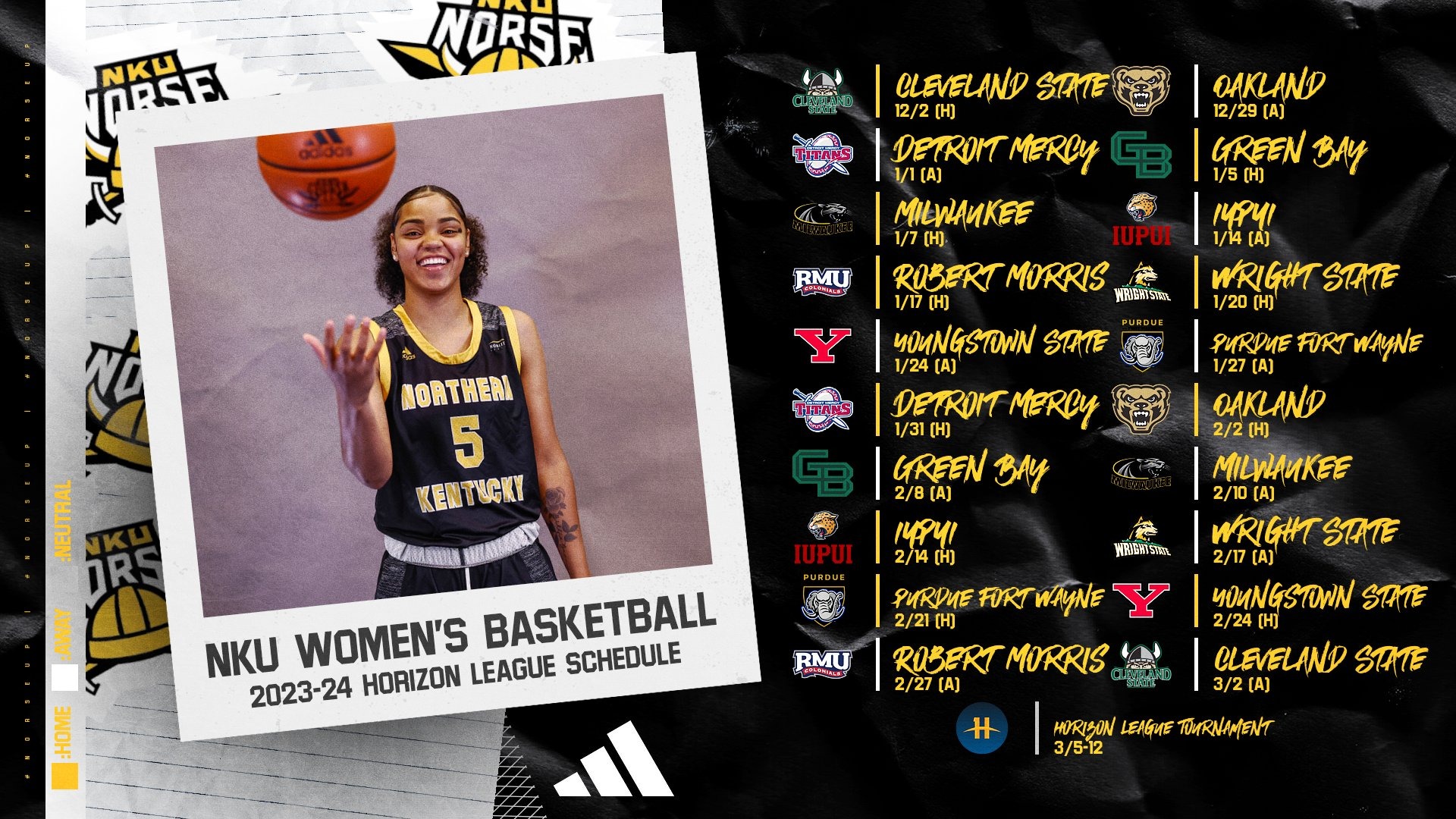 Women's Basketball Announces 2023-24 Horizon League Schedule - Northern ...
