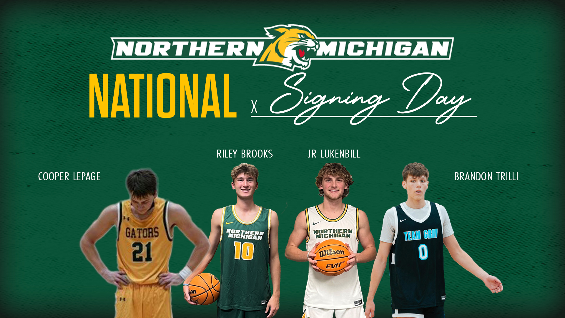 Men's Basketball Adds Four On National Signing Day - Northern Michigan ...