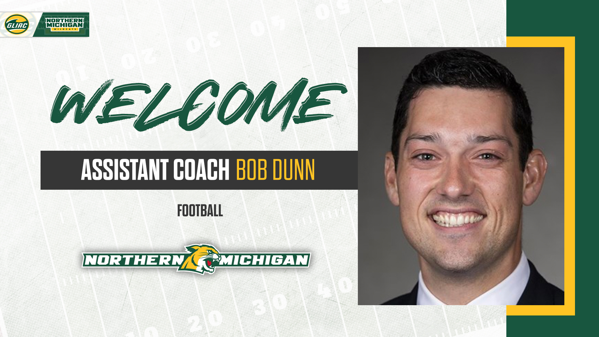 Football Adds Bob Dunn to Coaching Staff - Northern Michigan University