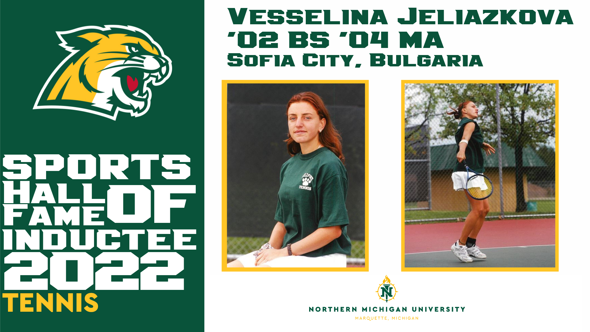 Vesselina Jeliazkova Inducted Into NMU Sports Hall of Fame - Northern ...