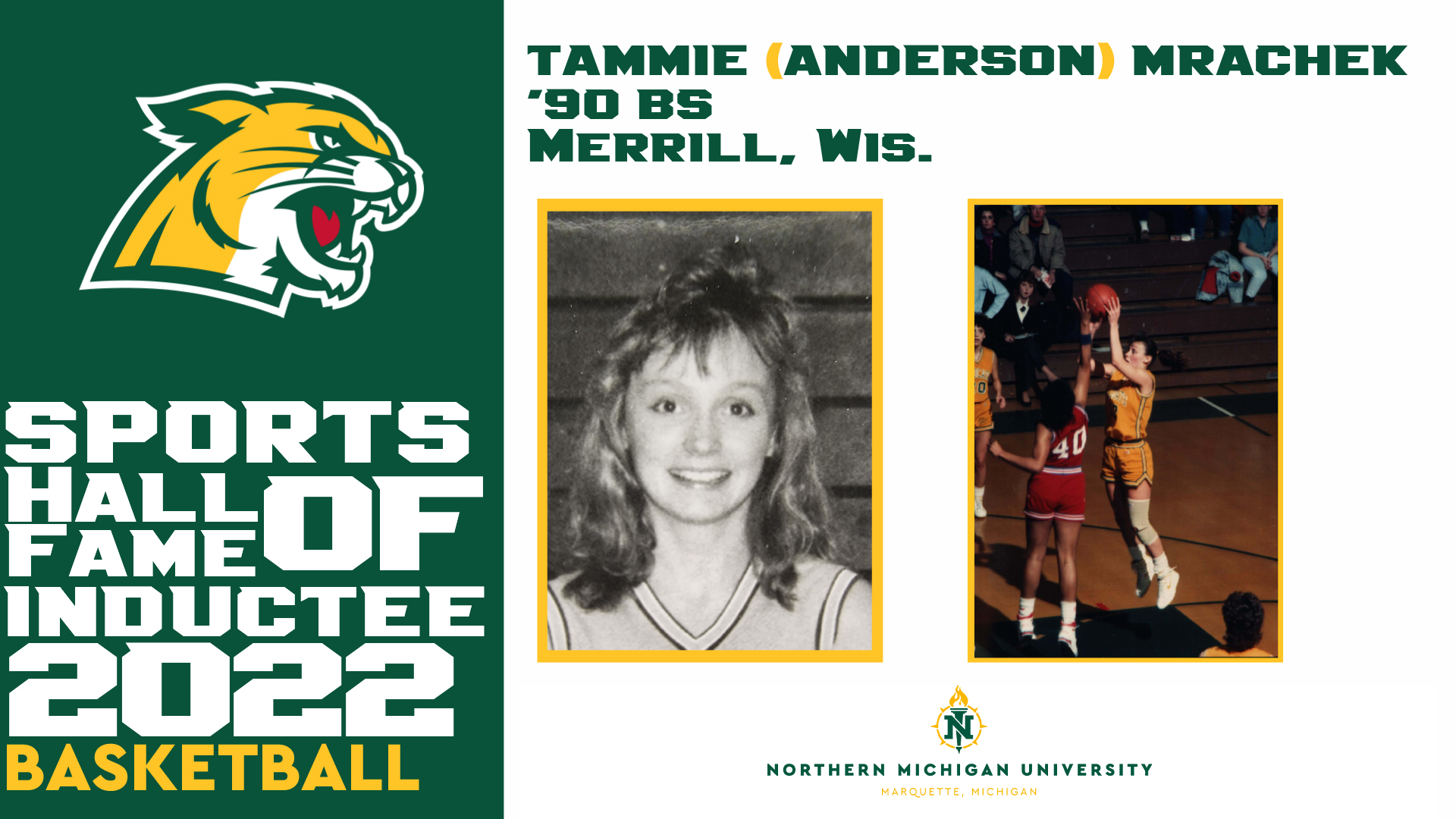 Tammie (Anderson) Mrachek Inducted Into NMU Sports Hall of Fame ...