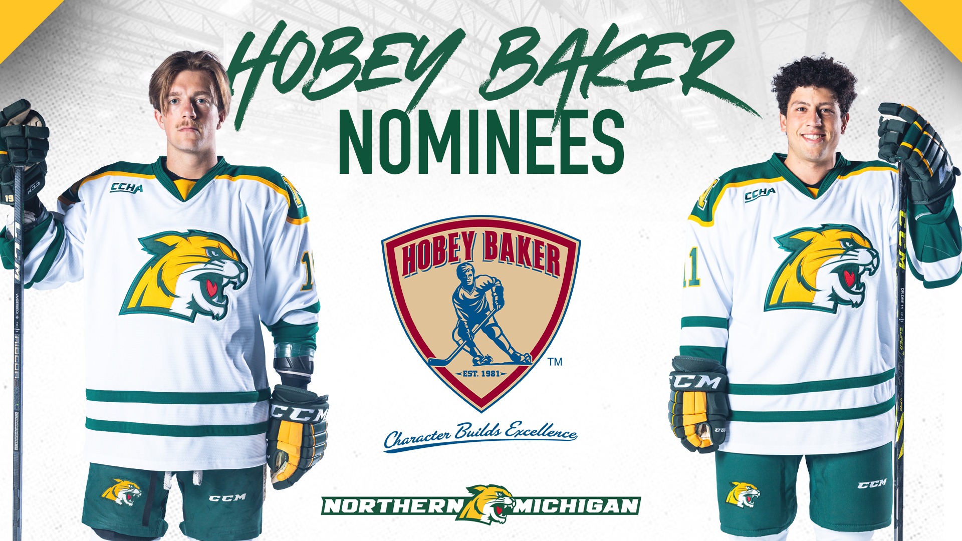 Vanderbeck and Ghantous Nominated for Hobey Baker Award - Northern Michigan University