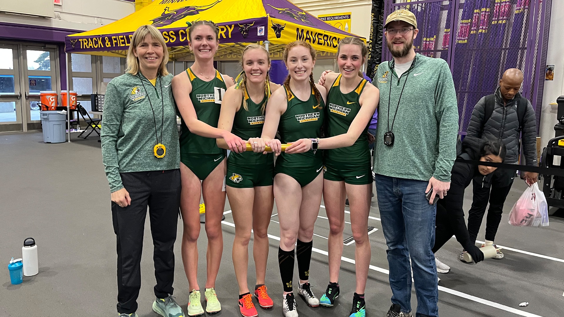 Distance Medley Relay team sets school record to open Maverick Premier - Northern Michigan ...