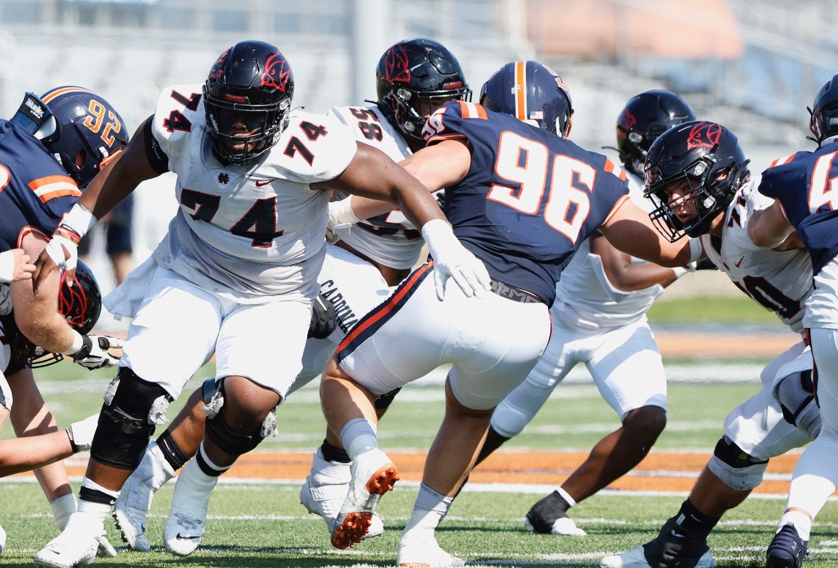 Offensive Line Honored by D3football.com - North Central College Athletics