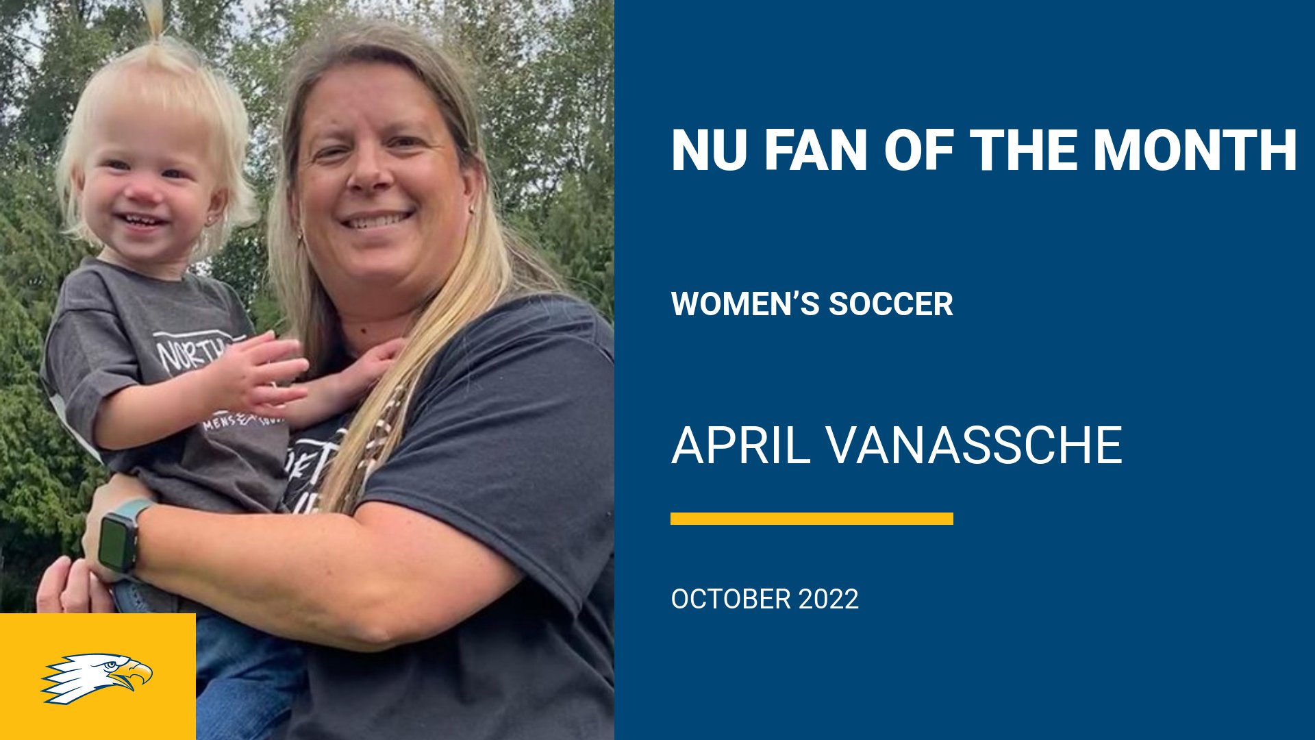 October Fan of the Month: April VanAssche - Northwest University Athletics