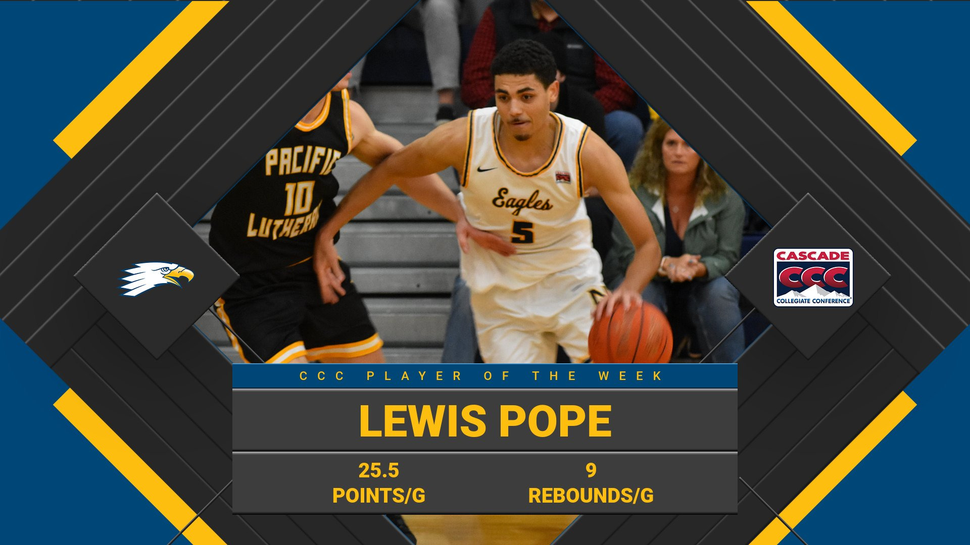 Pope Named CCC Player of the Week - Northwest University Athletics
