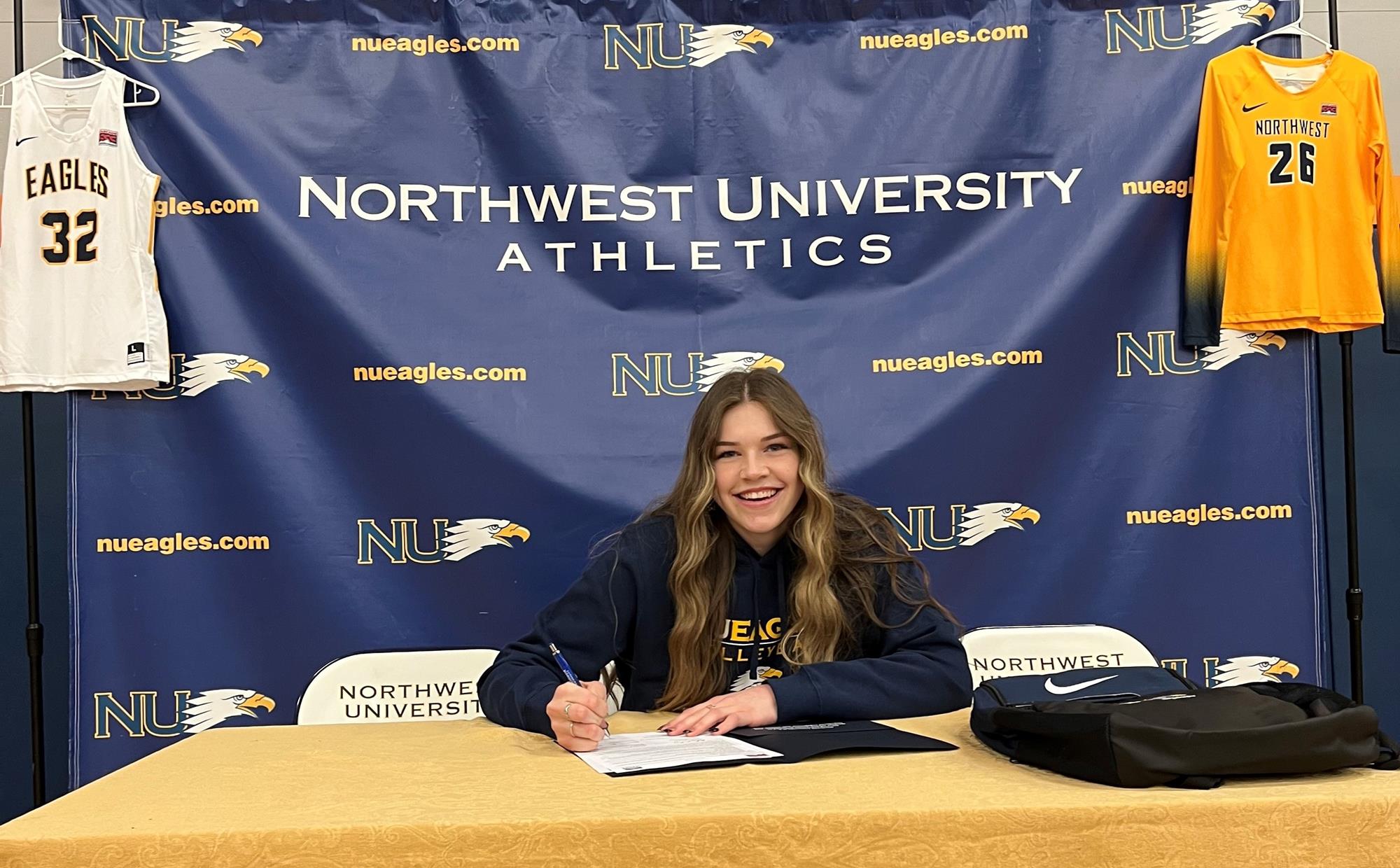 Lunday Signs with NU Volleyball, Basketball - Northwest University ...