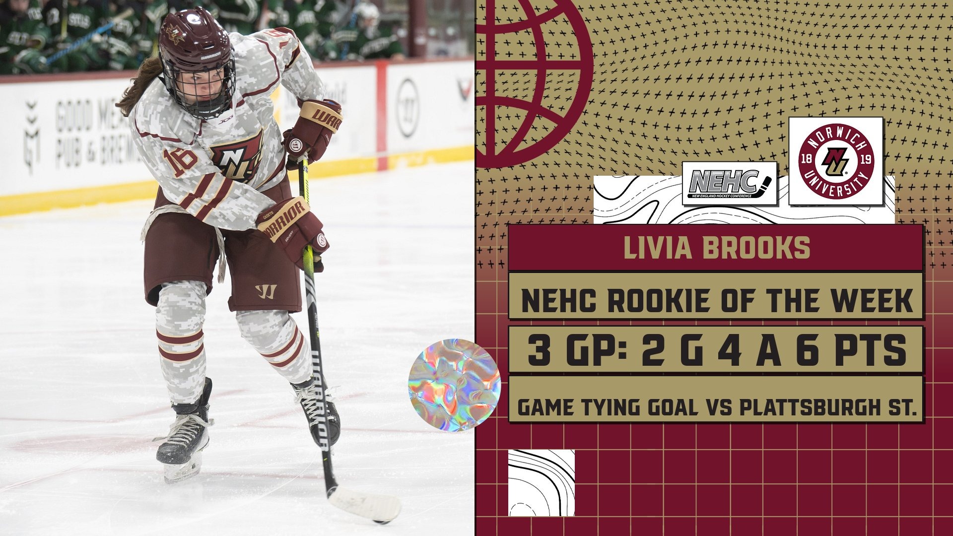 Women's Ice Hockey: Brooks Tabbed as Rookie of the Week, Girouard and ...