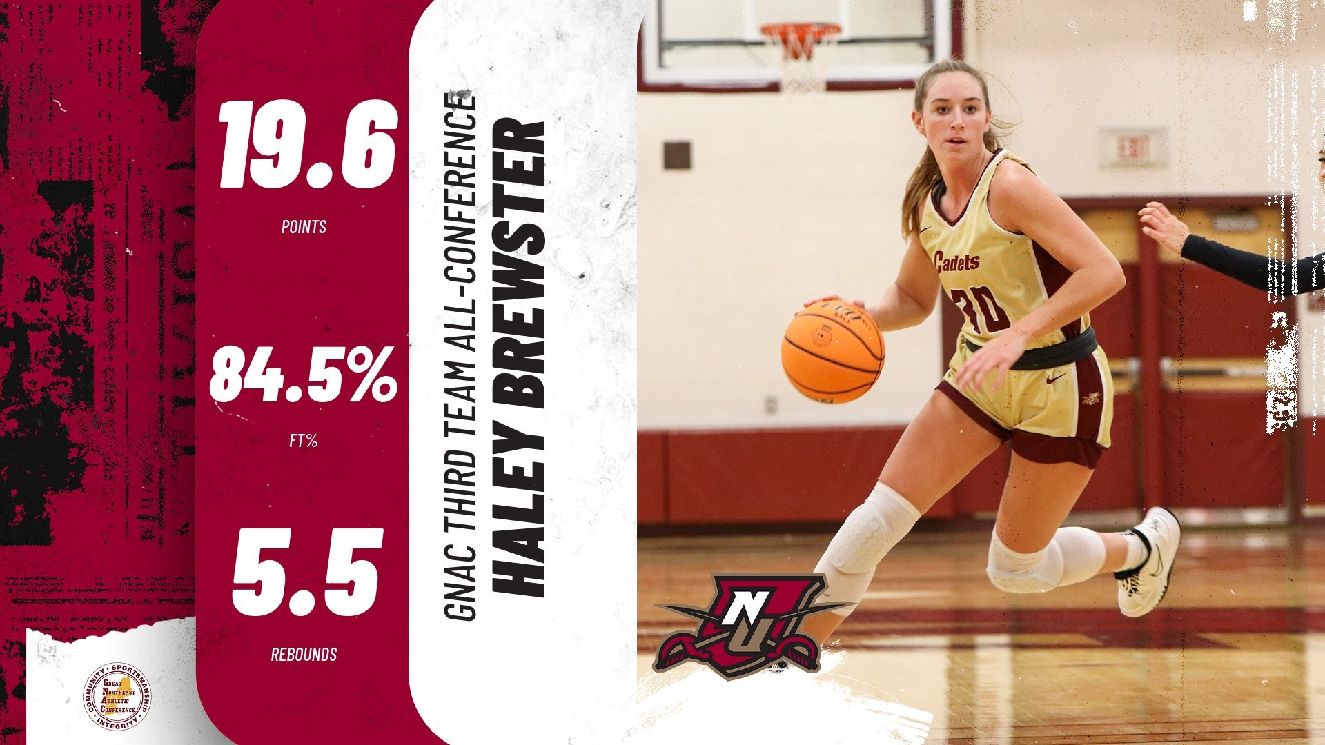Women's Basketball: Brewster garners season-ending GNAC All-Conference ...