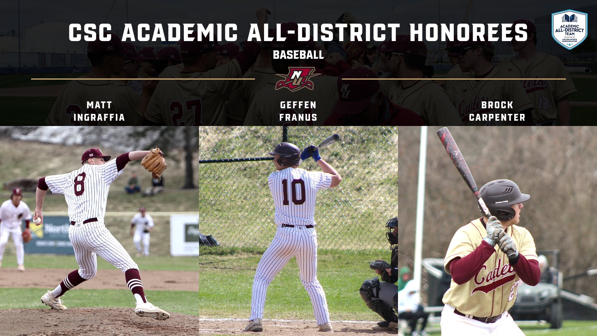 Baseball: Cadets Awarded ABCA Team Academic Excellence Award for Second ...