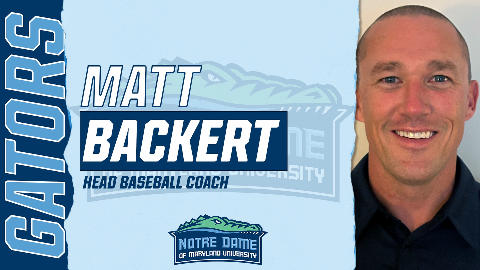 Backert Named Inaugural Baseball Head Coach - Notre Dame of Maryland ...