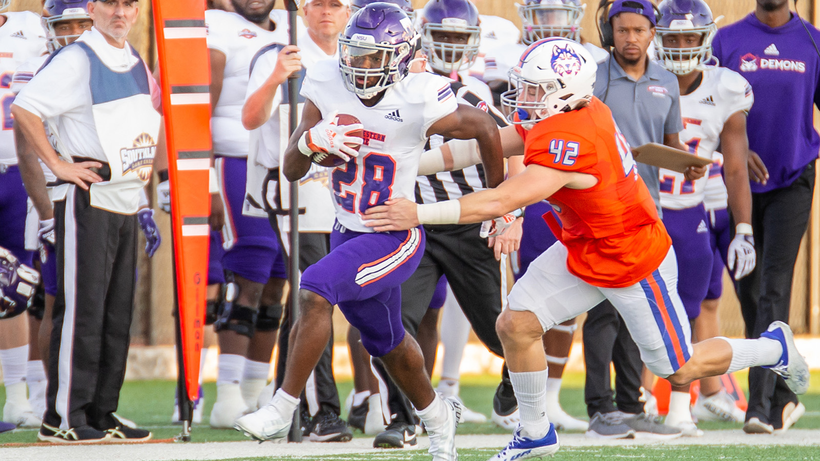 Demons start fast, cruise past Houston Christian - Northwestern State ...