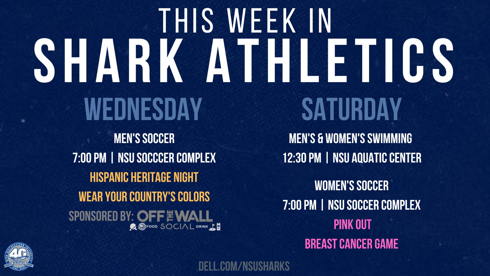 This Week in Sharks Athletics - Nova Southeastern University Athletics