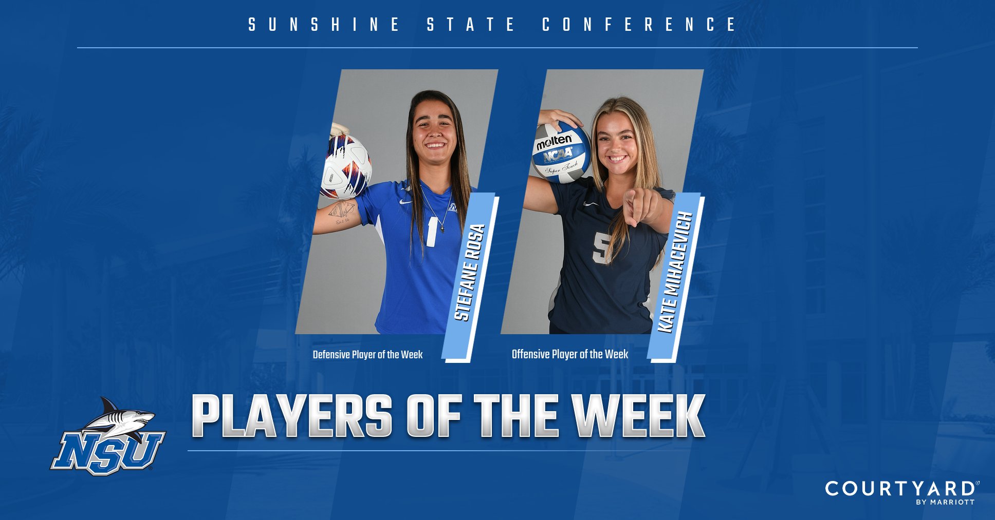 Pair of Sharks Earn SSC Player of the Week Honors - Nova Southeastern ...