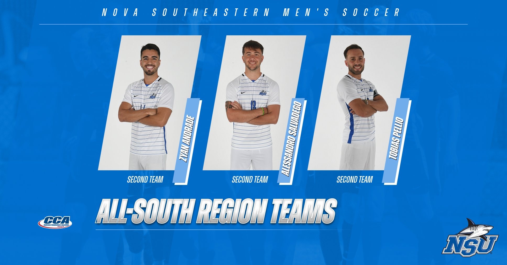 Salvadego, Pellio, and Andrade tab spots on D2CCA All-South Region ...