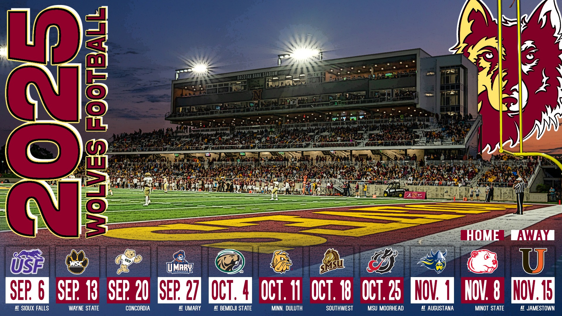 Northern State Releases 2024 Football Schedule, Opens the Season at ...