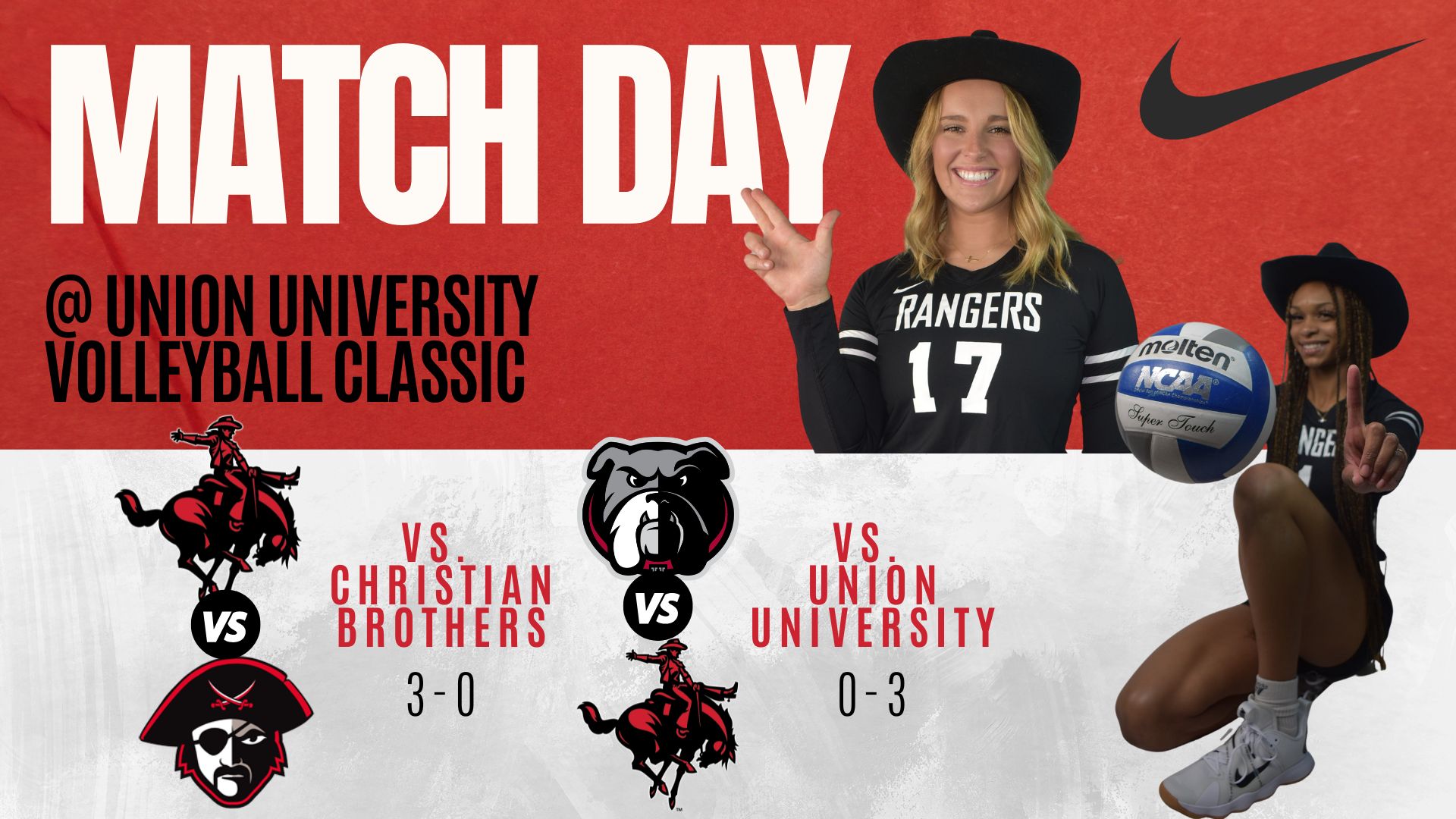 Rangers Sweep Christian Brothers to Split Union Tournament Doubleheader ...