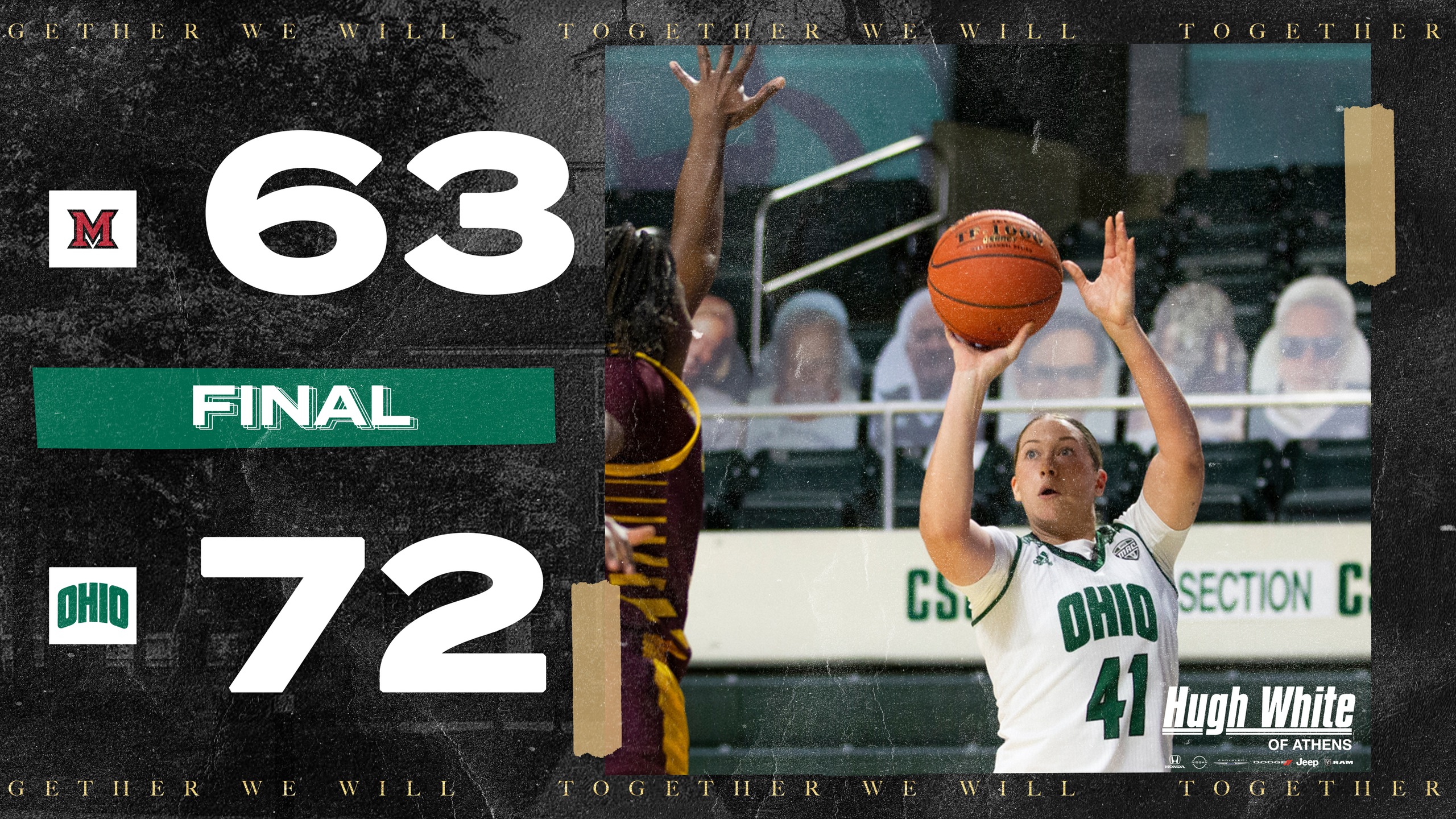 Ohio Women's Basketball Wins Battle of the Bricks at Miami, 72-63 ...