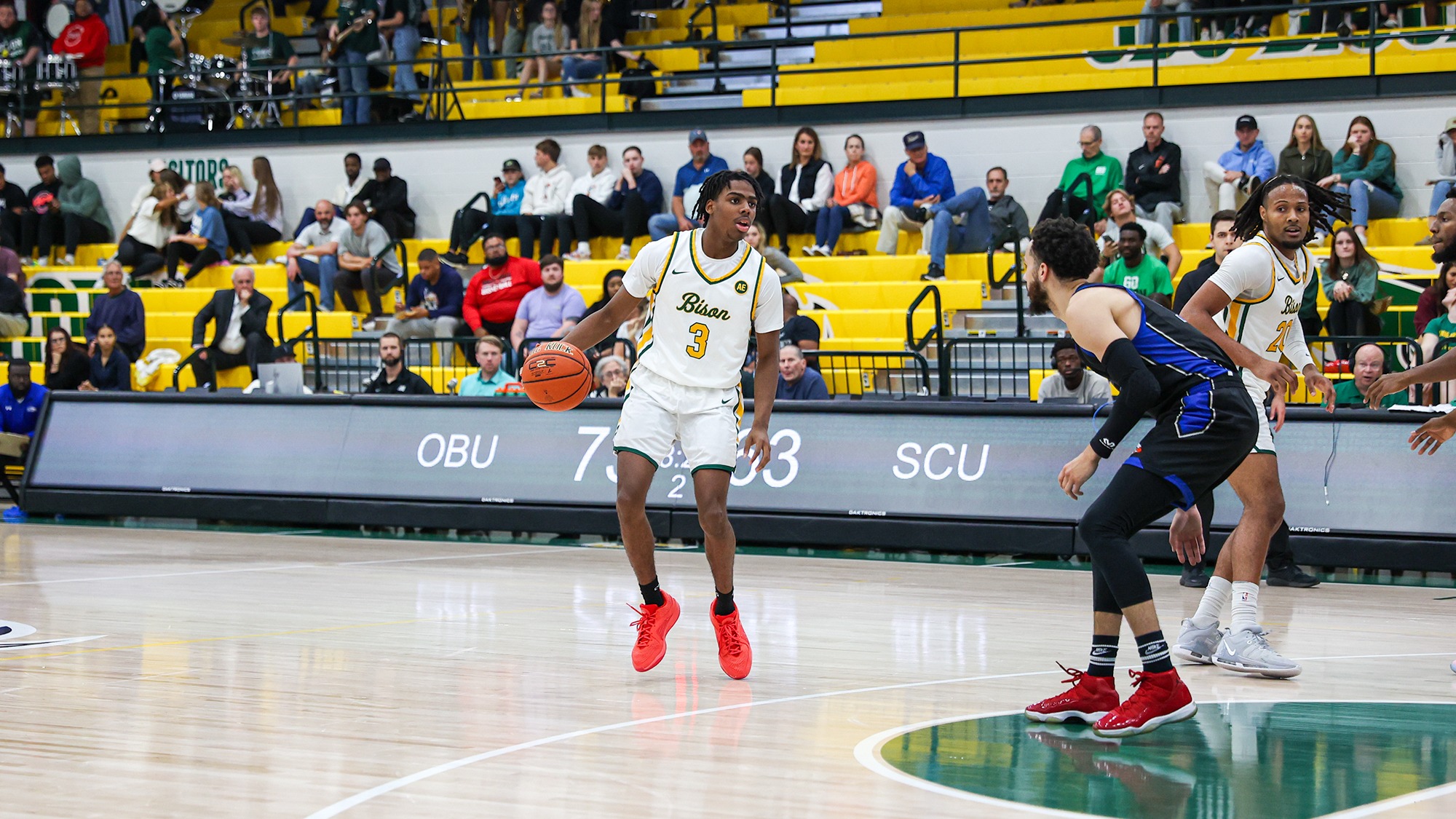 Coner Jr., Bison Outlast Eagles 93-77 - Oklahoma Baptist University ...