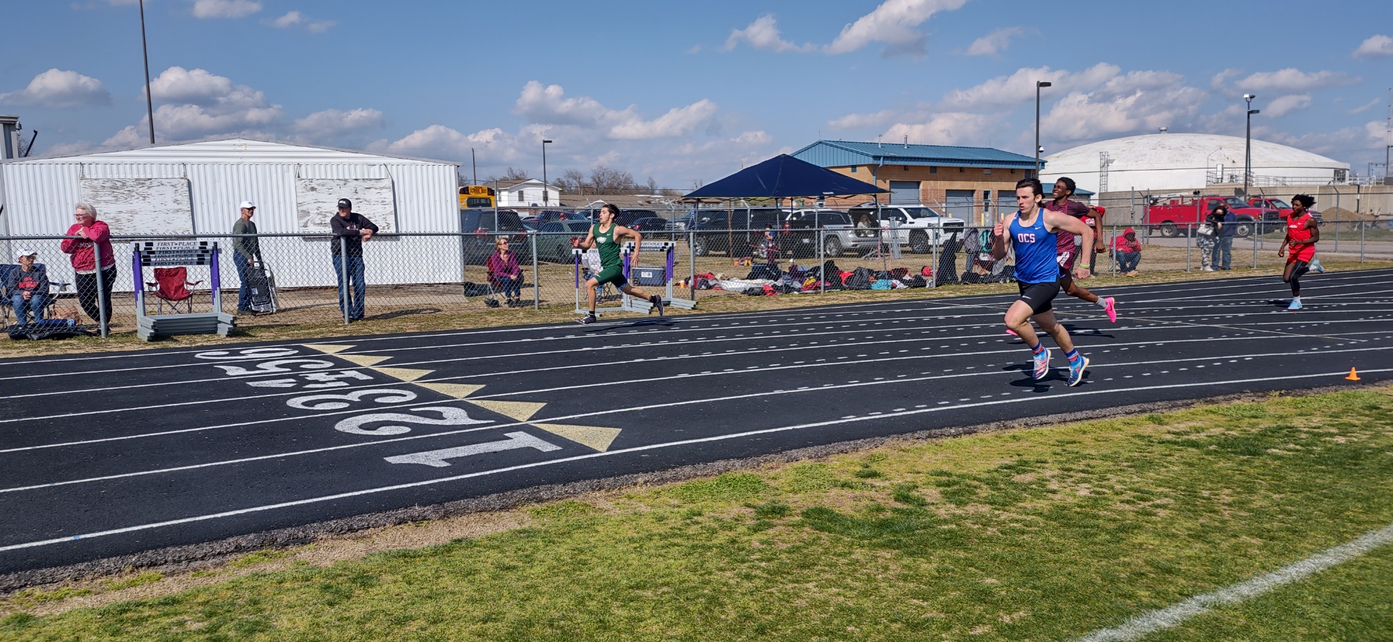 Saints Track Competes Well at Bethany Meet - Oklahoma Christian School