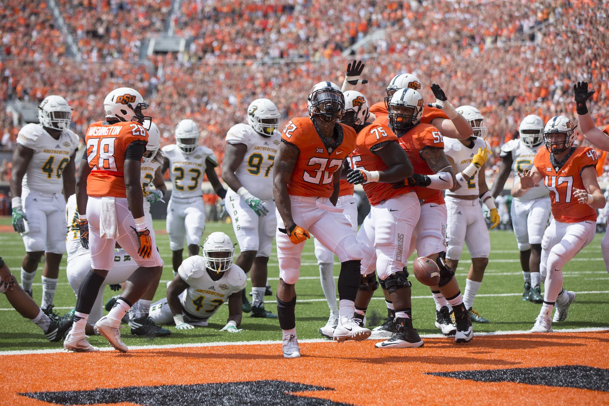 Chris Carson - 2016 - Cowboy Football - Oklahoma State University Athletics