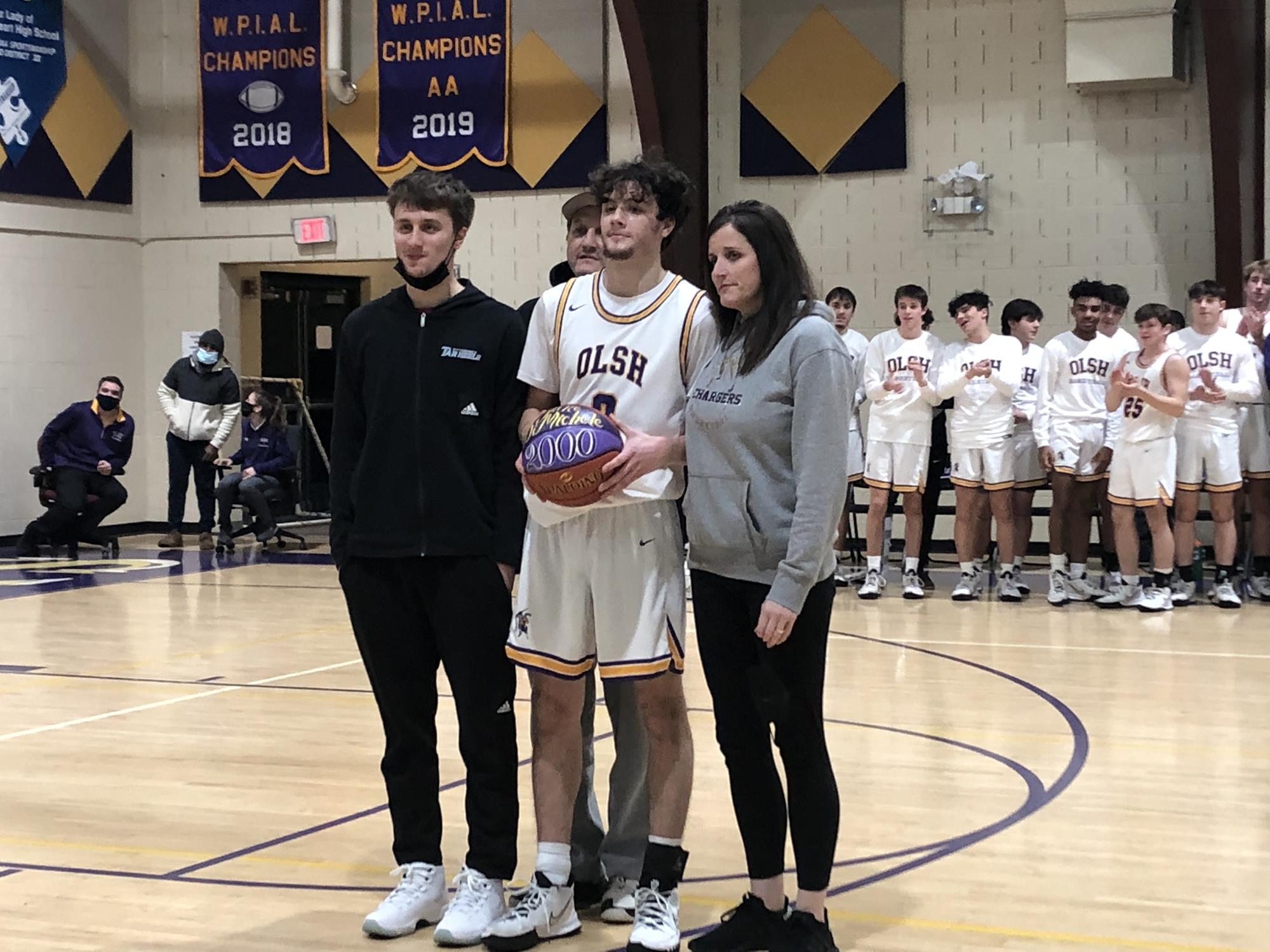 DiMichele Reaches Milestone with 2000th Point - OLSH Athletics