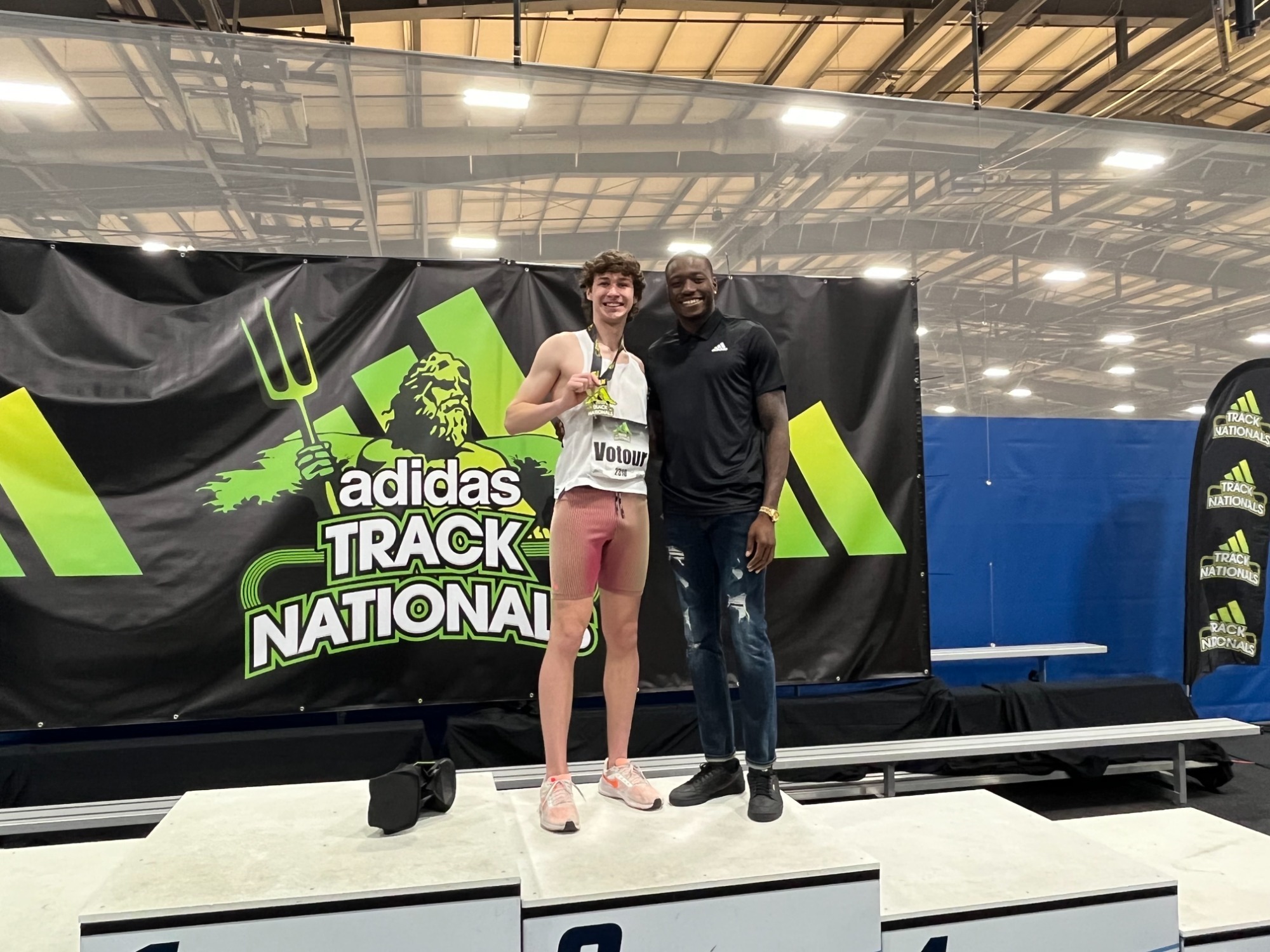 Antonio Votour Takes 1st Place at Adidas Indoor Nationals - OLSH Athletics